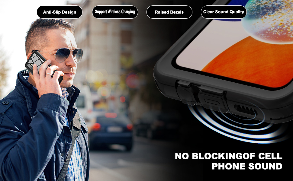 Amazon.com: Hllhunkhe for Samsung Galaxy A15 5G Waterproof Case with Built-in Screen Protector ...