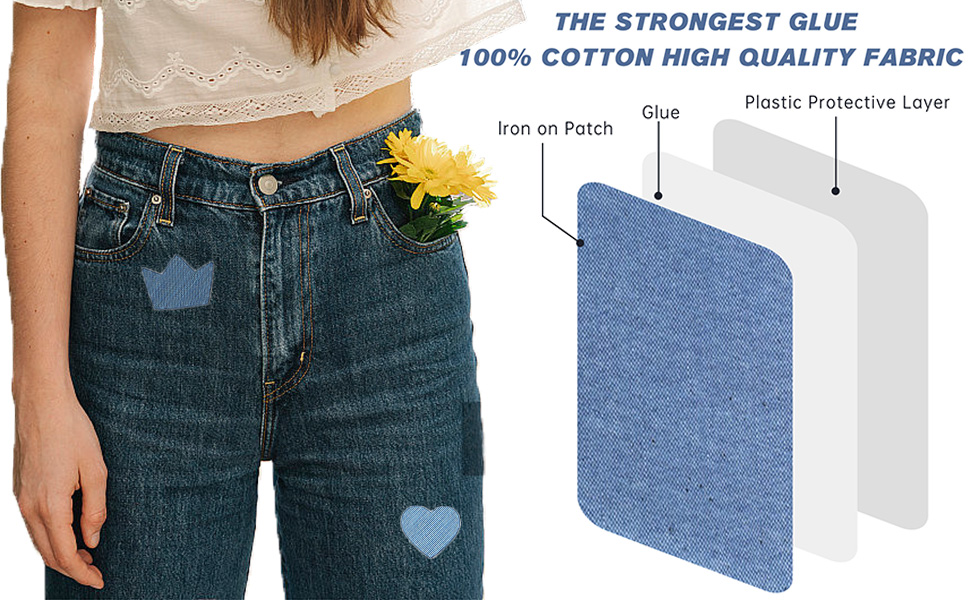 Amazon.com: GTAAOY Iron on Patches for Clothes, 25PCS Denim Patches for ...