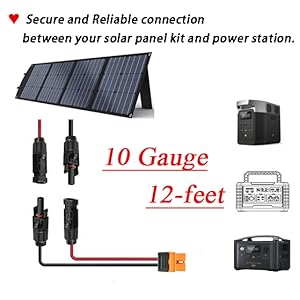 Amazon.com: Magiktech 10AWG 12FT Heavy Duty Solar Panel Kits Charge Cable to XT60i Connectors ...
