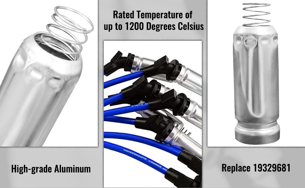 Amazon.com: EMIHO 8Pack Spark Plug Wire Metal Heat Shield Kit Fit for Chevy 5.3L 6.0L 6.2L 7.0L ...