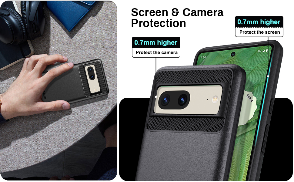 SwanScout Dual Layer Case for Google Pixel 7, Anti-Scratch, Slim Profile, Dual Protection ...