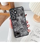 Amazon.com: XIZYO for Samsung Galaxy S24 Plus Case, Floral Rose Cute Phone Case for Women Girls ...