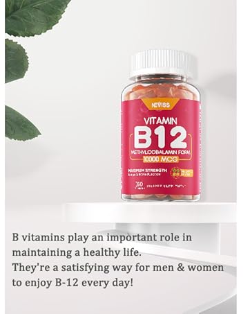 Amazon.com: Vitamin B12 Gummies 5000mcg / 10000 mcg (Methyl B12) with ...