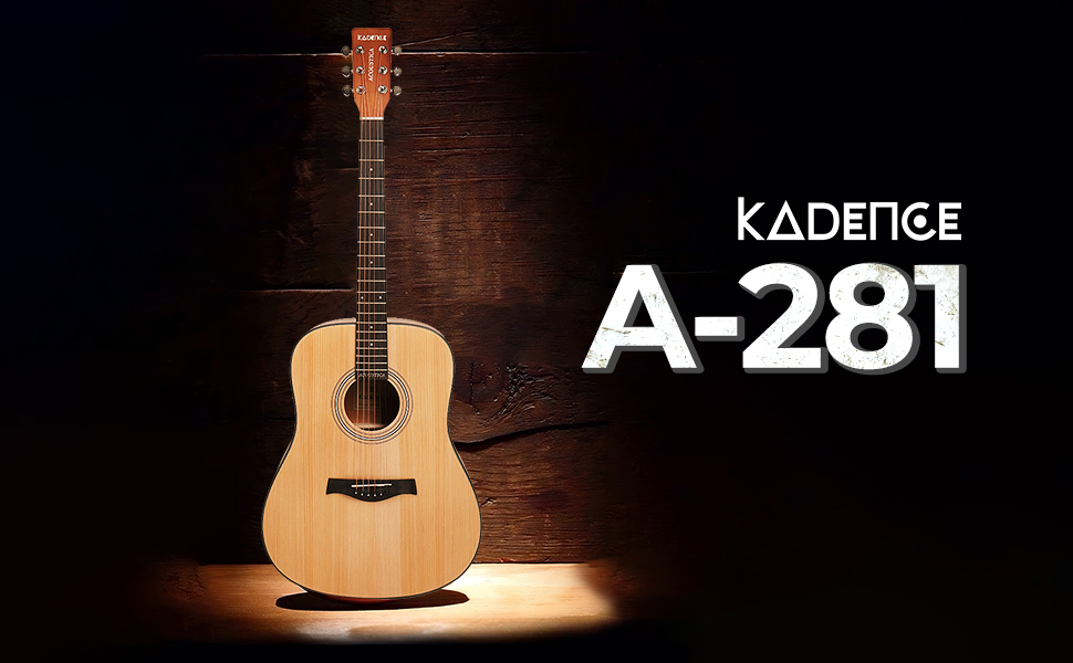 Kadence A281 Professional Acoustic Rosewood guitar (Natural, Beige) : Amazon.in: Musical Instruments
