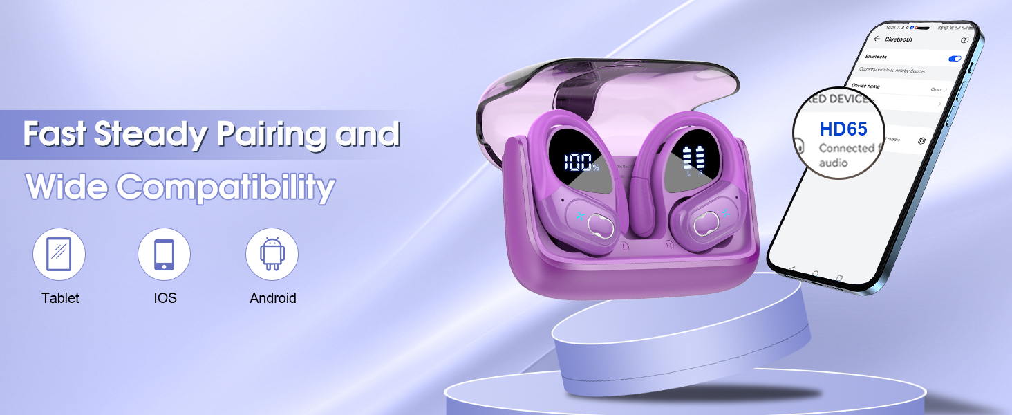 Amazon.com: Aptkdoe Wireless Earbuds 75hrs Bluetooth 5.4 Headphone ...