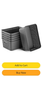 Amazon.com - AREYZIN Plastic Storage Baskets With Lid Organizing ...