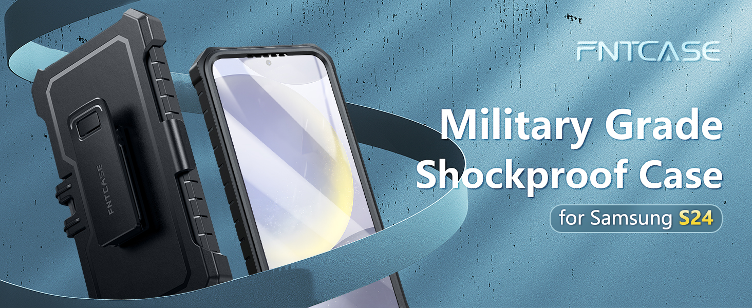 Amazon.com: FNTCASE for Samsung Galaxy S24 Case: Military Shockproof Protective Phone Cover with ...