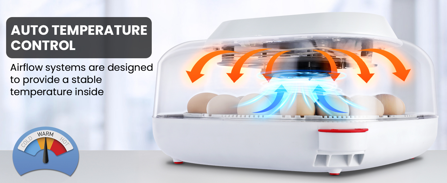 Amazon.com: Sailnovo 24 Egg Incubators for Hatching Eggs, 4 Modes Egg Incubator with Automatic ...