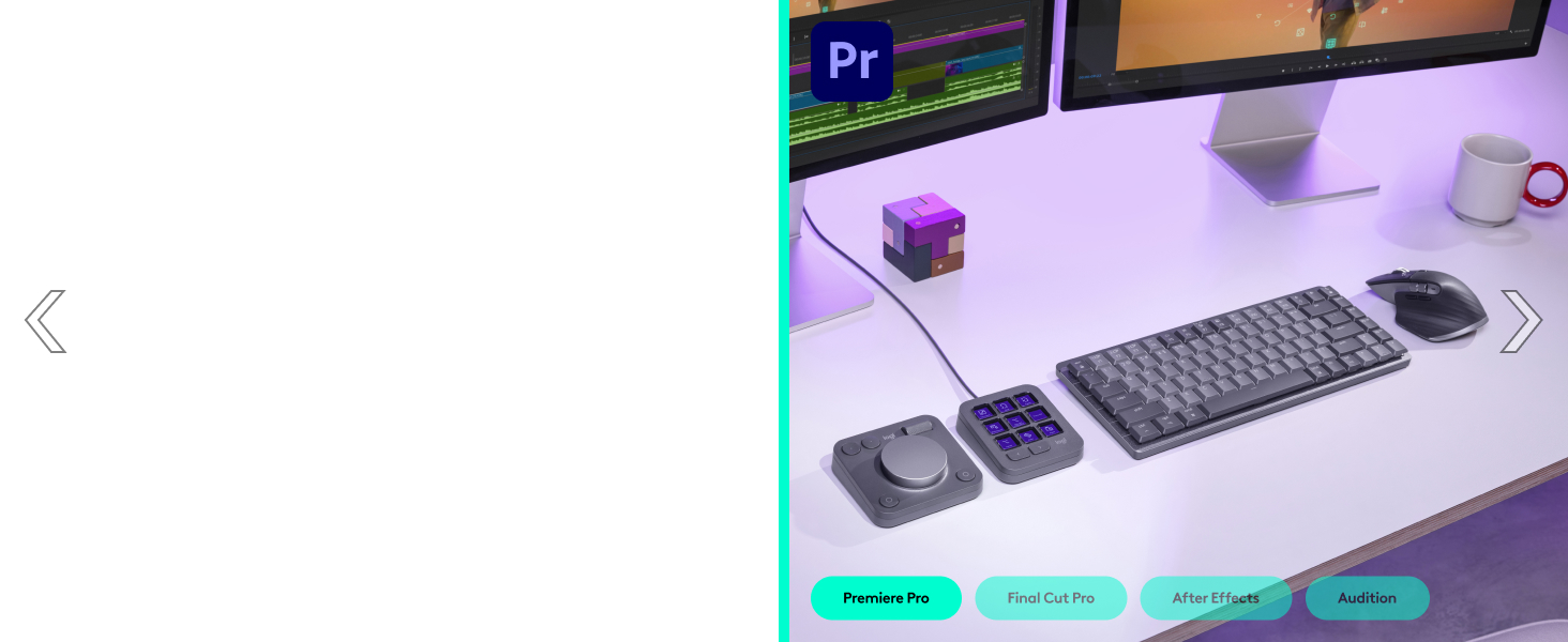 Logitech Mx Creative Console 9 Customizable Lcd Keys Stream Deck Accessories