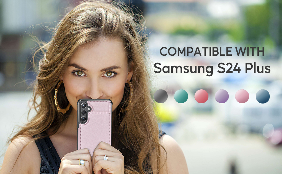 Amazon.com: Vinich for Samsung Galaxy S24 Plus Wallet Case with Card Holder, RFID Blocking ...