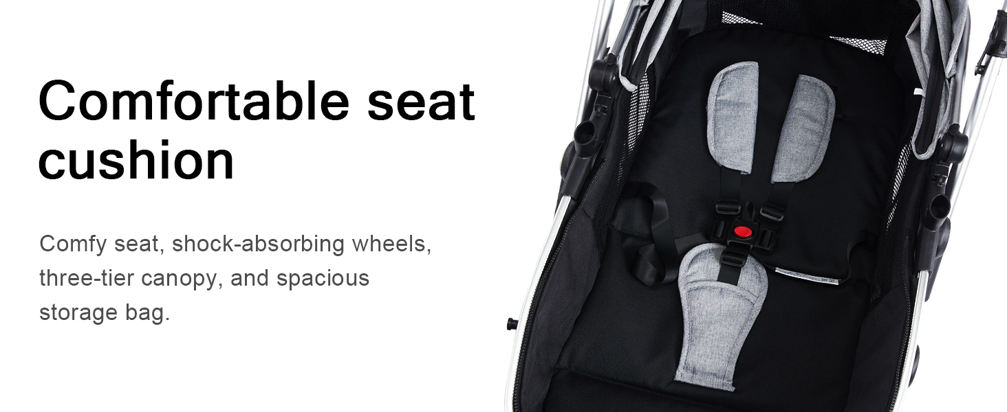 Amazon.com : Hagaday Baby Stroller,2-in-1 Reversible Stroller with Bassinet Mode,Foldable Infant ...