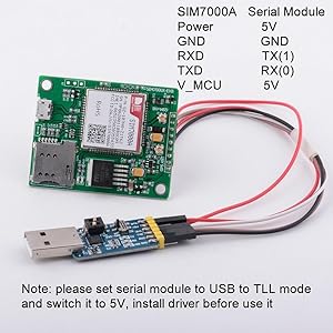 Amazon.com: DIYmalls SIM7000A Board GSM Module NB-IoT eMTC LTE-CAT-M1 ...