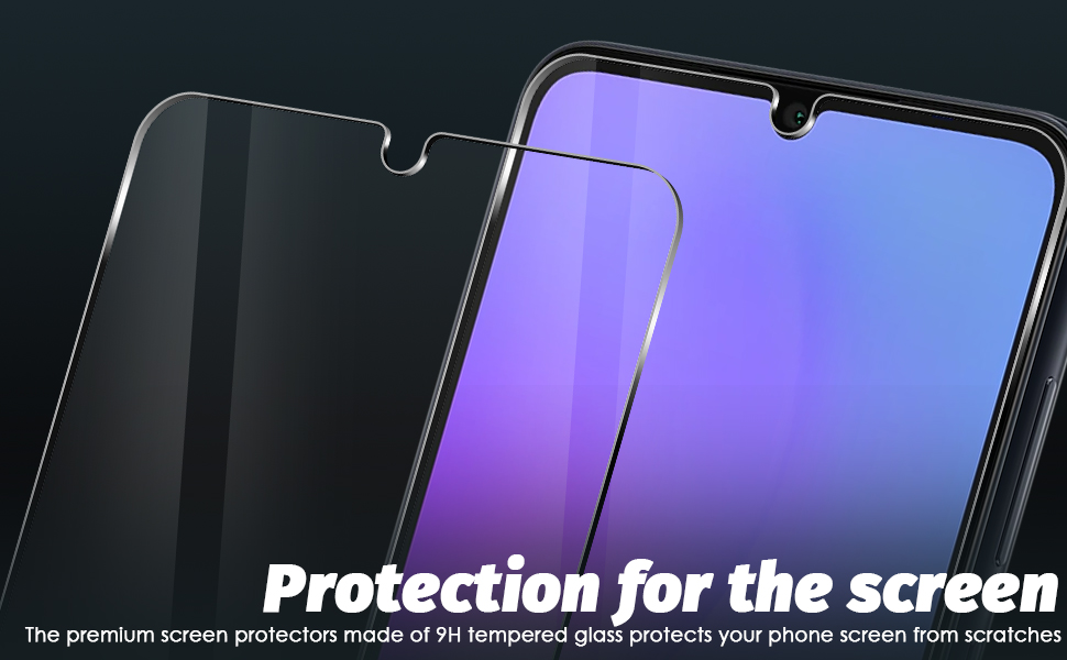 (3 Pack) Tempered Glass Screen Protector Compatible for Samsung Galaxy A05, Samsung Galaxy A05s ...