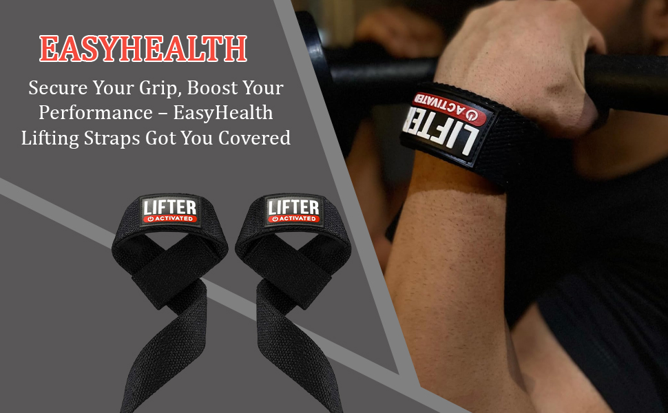 Buy EasyHealth liftings Straps Gym Straps Deadlift Straps For Gym Weight Lifting Wrist Straps ...