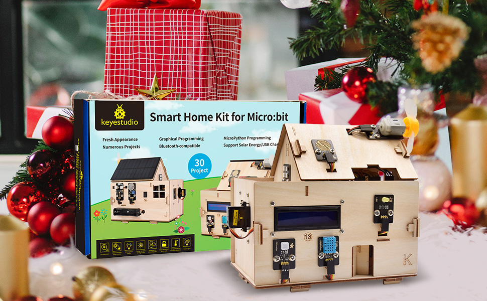 KEYESTUDIO BBC Micro:bit IoT Smart Home Starter Kit for Microbit V2 ...
