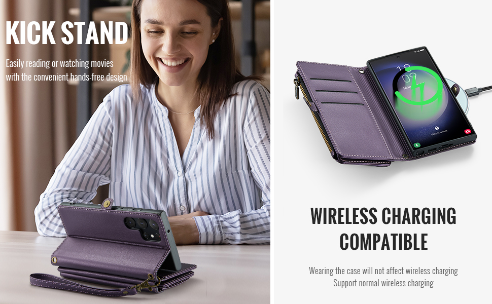 Amazon.com: Strapurs Crossbody for Samsung Galaxy S23 Ultra Wallet Case【RFID Blocking】with 10 ...