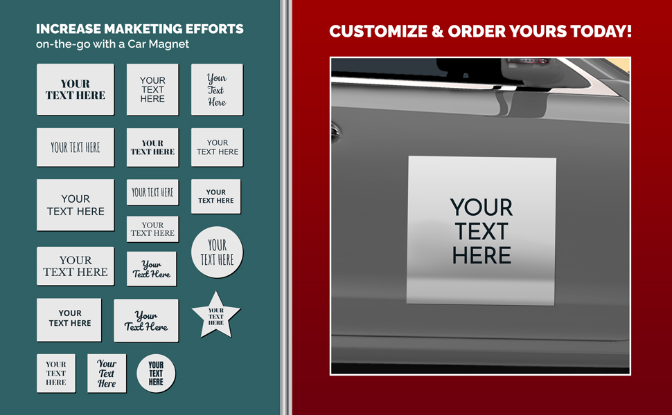 Amazon.com: GotPrint 2 Pack, Custom Car Magnets 24x36 | Customized Magnetic Signs for Vehicles ...