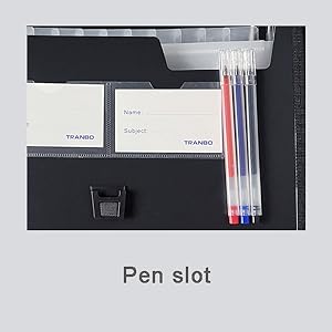 Amazon.com : 2 Pack 26 Pockets Accordion File Organizer with Handle,TRANBO Letter Size/A4 ...