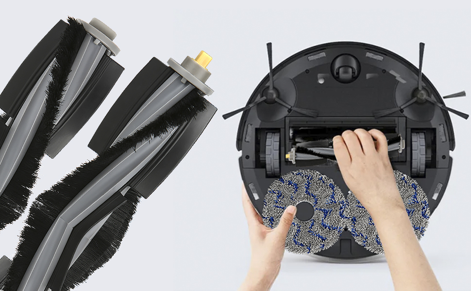 Amazon.com: COWINORY (4 Pieces) X1 Omni Roller Brush Compatible with ECOVACS DEEBOT X1/ X1 Omni ...