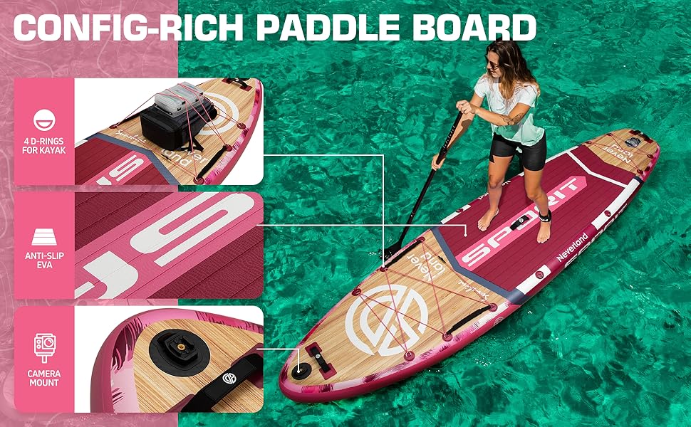 SPORIT 11'6×35" Super Wide Inflatable Stand Up Paddle Board, Ultra ...