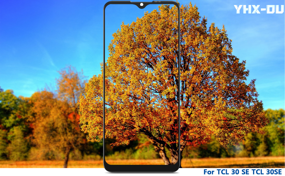 YHX-OU 6.52 Inch Black LCD Display for TCL 30 SE TCL 30SE 6165H 6156H1 6165A 6165A1 LCD Display ...