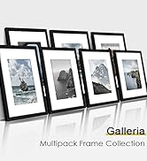 Amazon.com - Picrit 11x17 Picture Frame Set of 12, Display 8x12 with Mat or 11x17 without Mat ...
