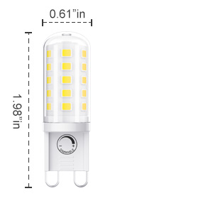Sapiential Creation G9 LED Bulb Dimmable G9 Bulb 4W 400LM CRI 85 T4 G9 LED Ceramic Light Bulbs ...
