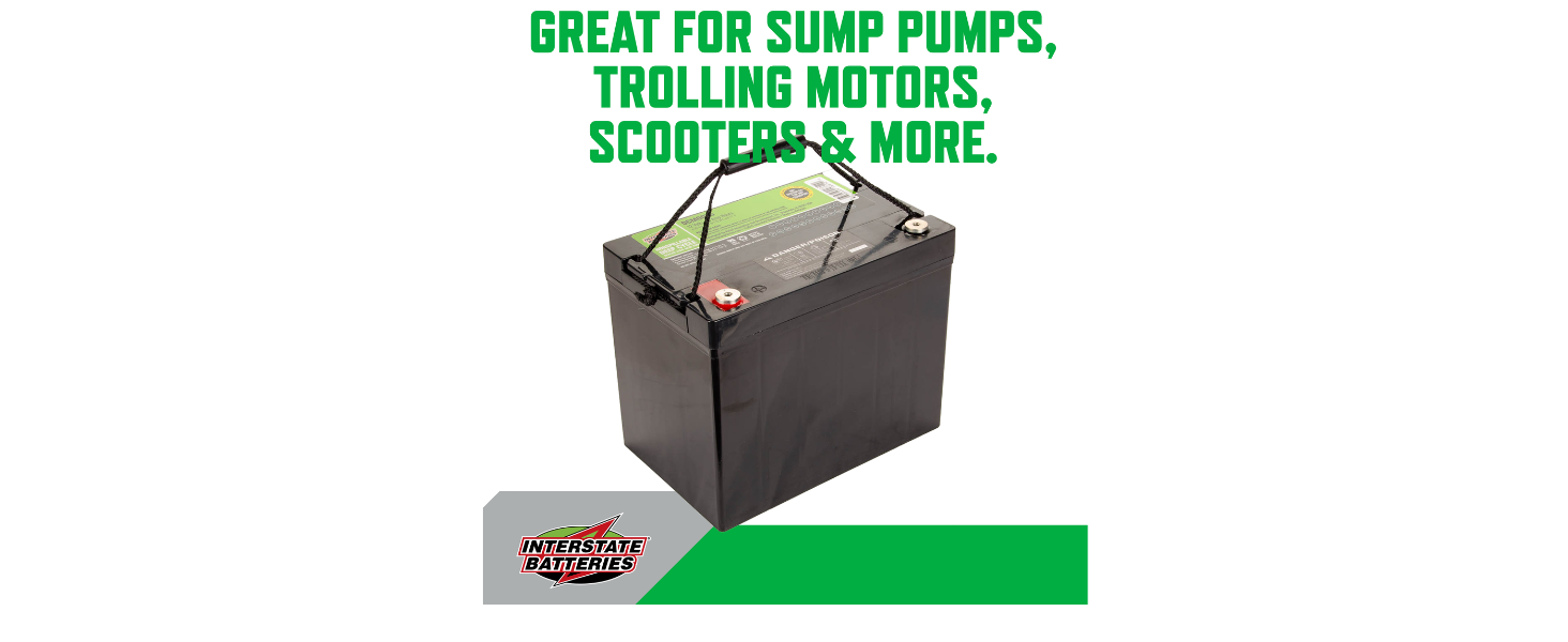 Amazon.com: Interstate Batteries 12V 75Ah Deep Cycle Mobility Battery ...