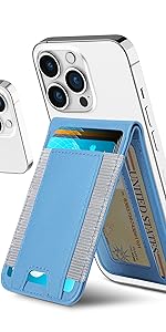 Amazon.com: 2-in-1 Magsafe Wallet, Up-grade with iPhone Wallet and Adjustable Stand, Open ID ...