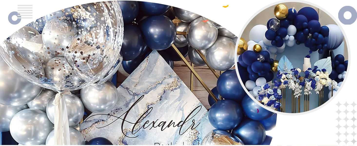 Amazon.com: PartyWoo Navy Blue Balloons 4 pcs 36 Inch Extra Large Big Jumbo Giant Matte Dark ...