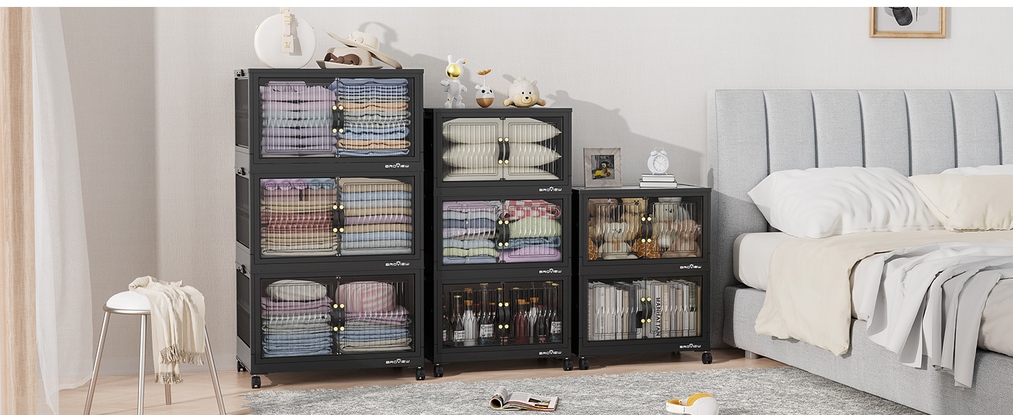 Amazon.com: BROVIEW 240Qt Stackable Storage Bins with Lid, Extra Large ...