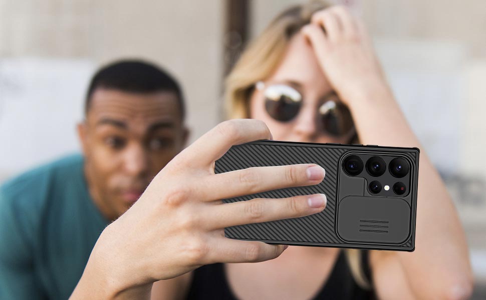 AROYI Case Compatible with Samsung S23 Ultra Case, S23 Ultra Case Camera Protection with Slide ...