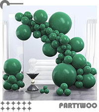 Amazon.com: PartyWoo Hunter Green Balloons, 127 pcs Dark Green Balloons Different Sizes Pack of ...