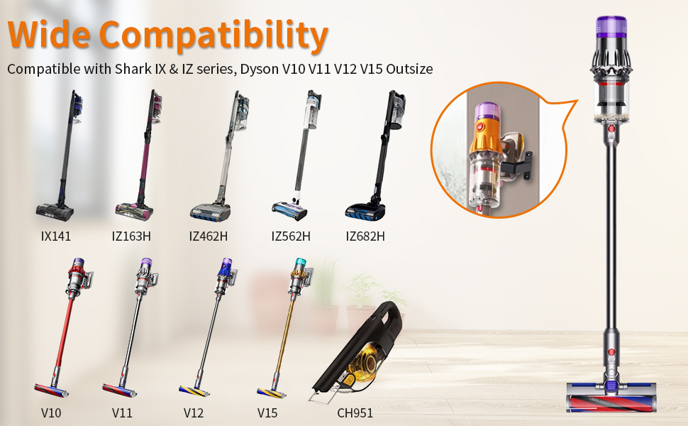 Amazon.com: Wall Mount Holder for Shark IX141 IZ562H IZ682H IZ361H IZ462H IZ163H IZ363HT IZ483H ...