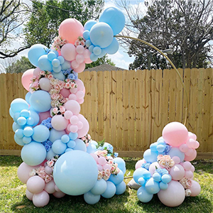 Amazon.com: Gender Reveal Balloon Garland Kit, 103Pcs Pink and Blue Balloon Arch Garland Kit ...