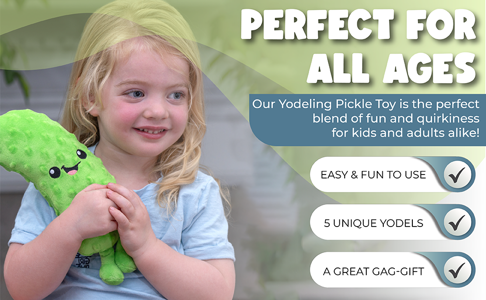 Amazon.com: Twiddler Toys Yodeling Plush Pickle – 11” Pickle Sings Hilarious Yodels - Funny Gag ...