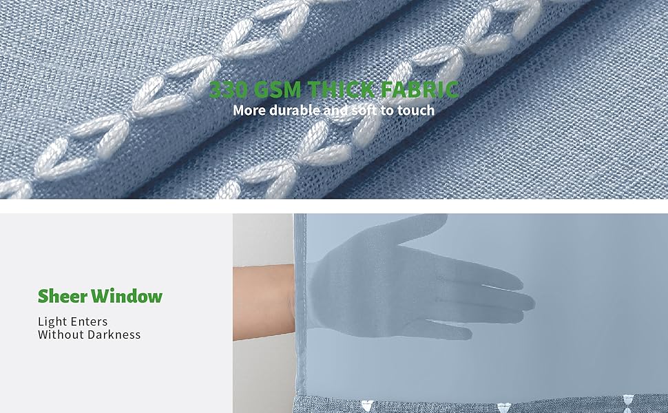 Amazon.com: eachope Boho Farmhouse No Hook Shower Curtain Set with Snap-in Fabric Liner,Heavy ...