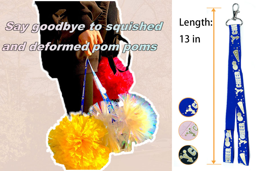 Amazon.com: LUHOHI Pom Pom Holder for Backpack Cheer, Professional Cheerleader Pom Poms Holder ...