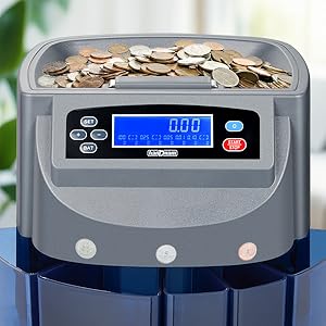 Amazon.com : Professional USD Coin Counter & Coin Sorter Wrapper Machine, Electric Change ...