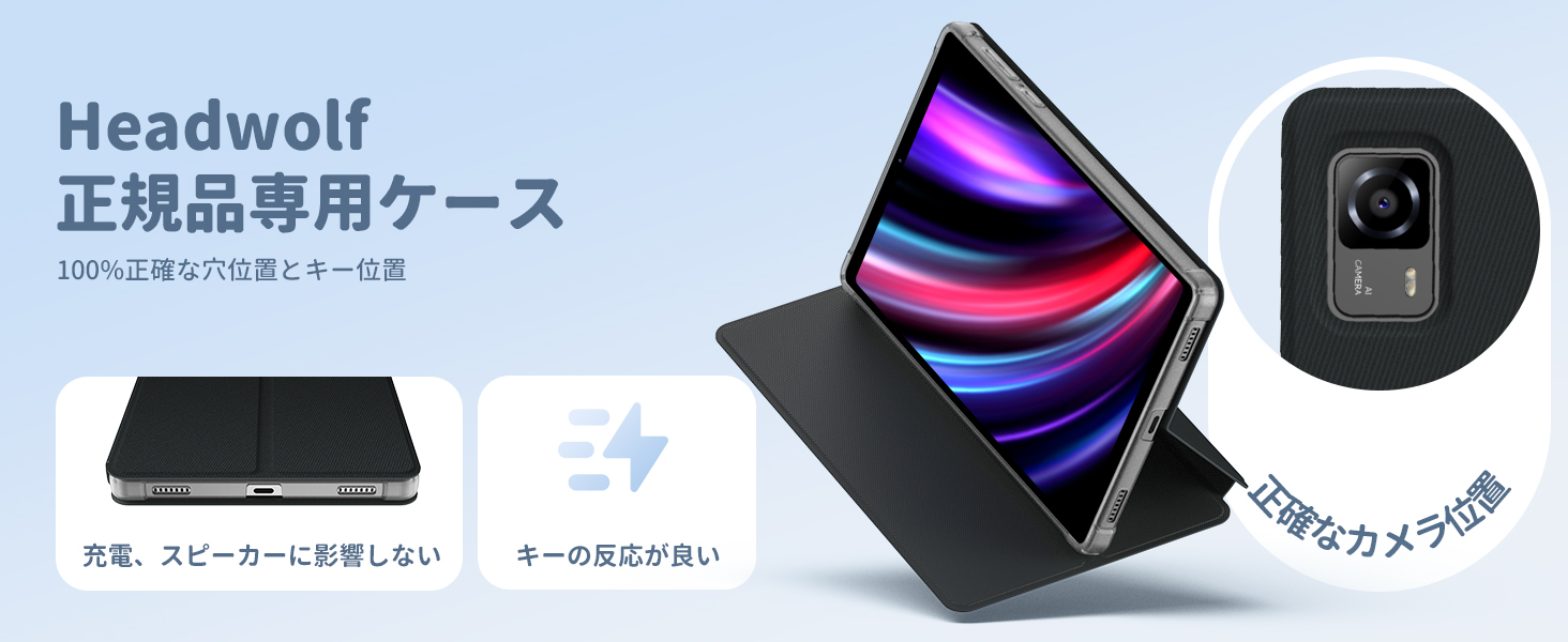 Amazon.co.jp: Headwolf FPad6/FPad7 タブレット 専用ケース、PUレザー 三つ折スタンド 8.4インチ タブレット保護カバー、タブレットPCケース : パソコン ...
