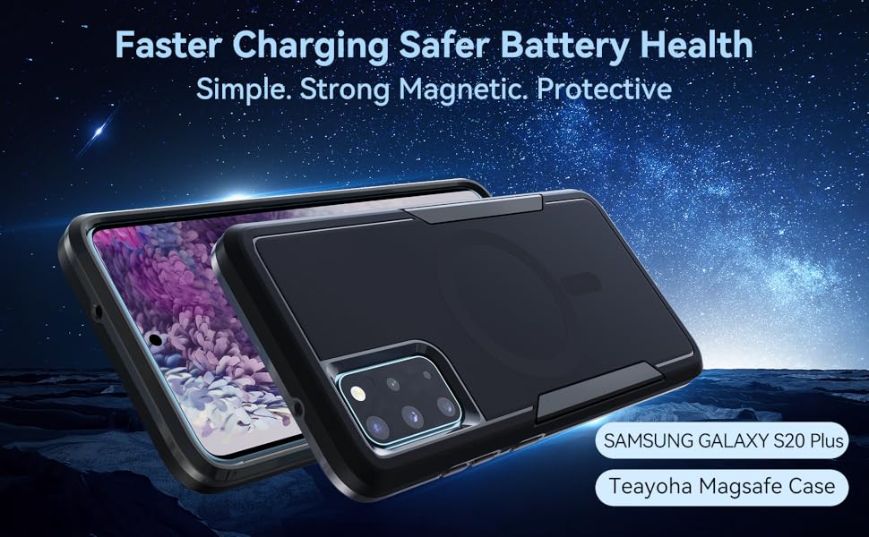 Amazon.com: Teayoha for Samsung Galaxy S20 Plus Case,[Compatible with Magsafe] [Military Grade ...