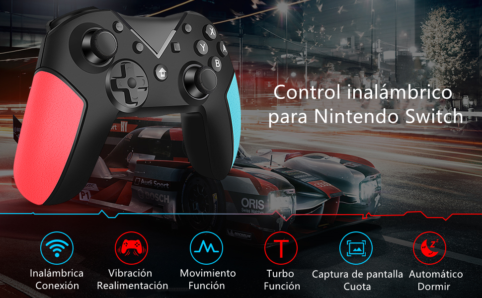 Controles para Nintendo Switch Inalambrico, Gamepad Bluetooth con ...