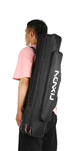 Amazon.com: Lixada Fishing Rod Case Potable Canvas Fishing Pole Tools Reel Storage Bag Durable ...