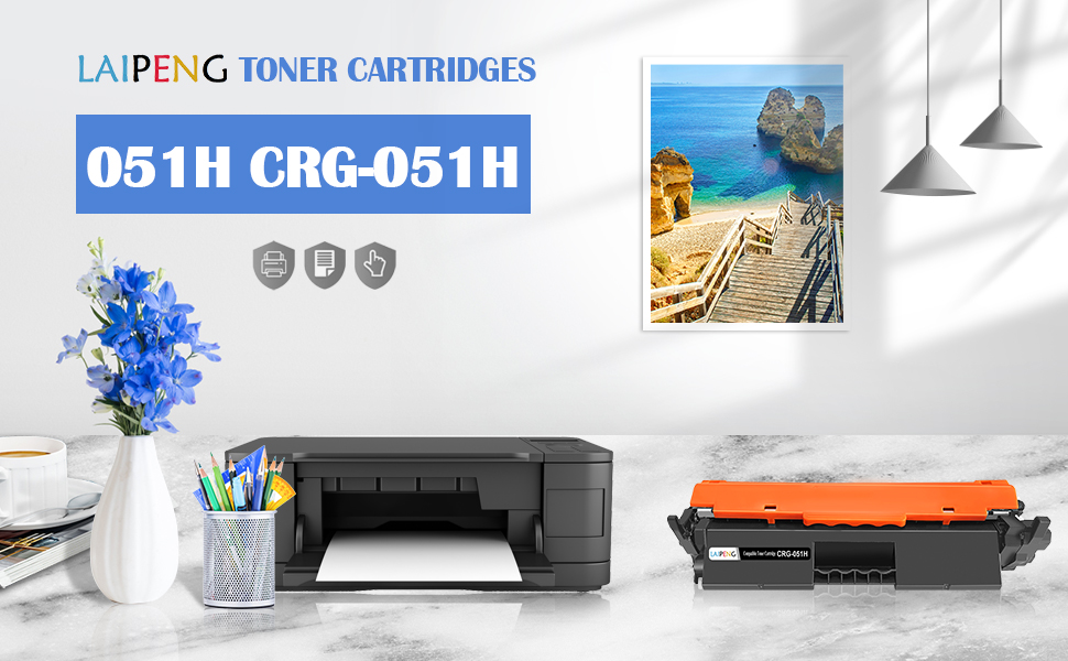 Compatible Toner Cartridge 051H 051 CRG-051H Black High Yield 4100 Pages for Canon ImageCLASS ...