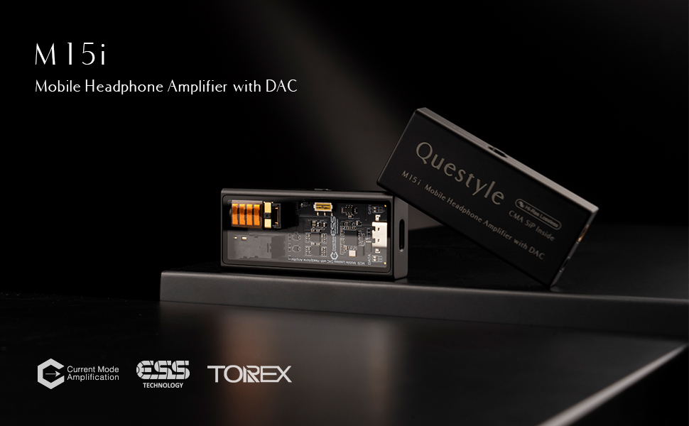Amazon.com: Questyle M15i Headphone Amplifier [MFi Certified] Portable USB DAC Amps with 4.4mm ...