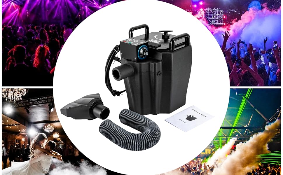 Amazon.com - 3500W Dry Ice Fog Machine W/Tube,Low Lying CO2 Jet Fog ...