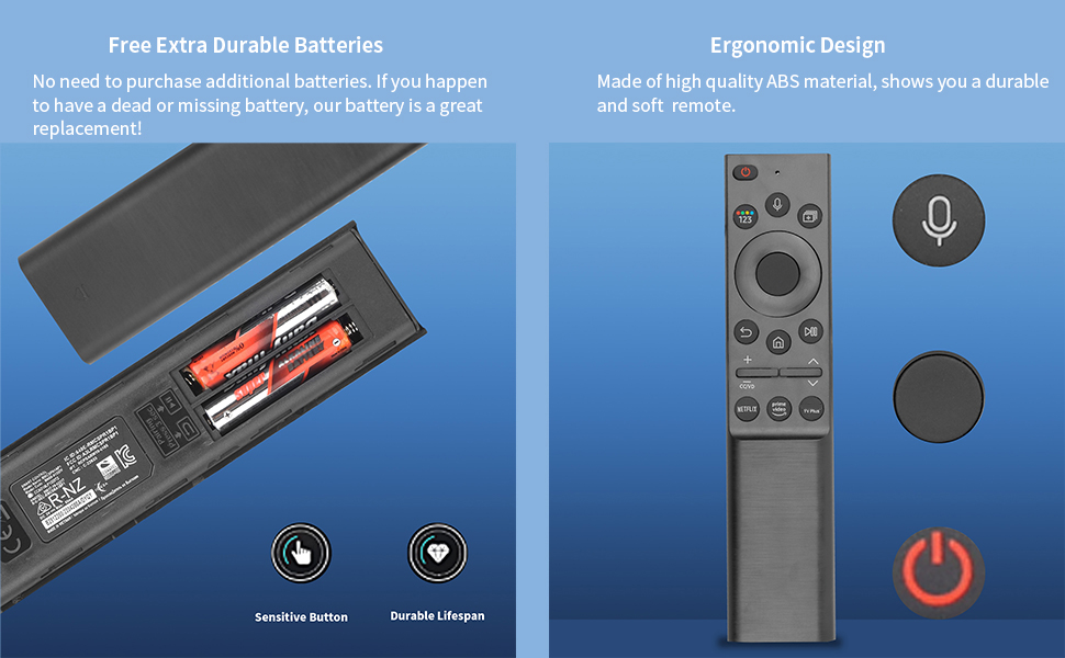 Amazon.com: BN59-01357A BN59-01357B Voice Remote Control Compatible with Samsung 2021 QLED ...