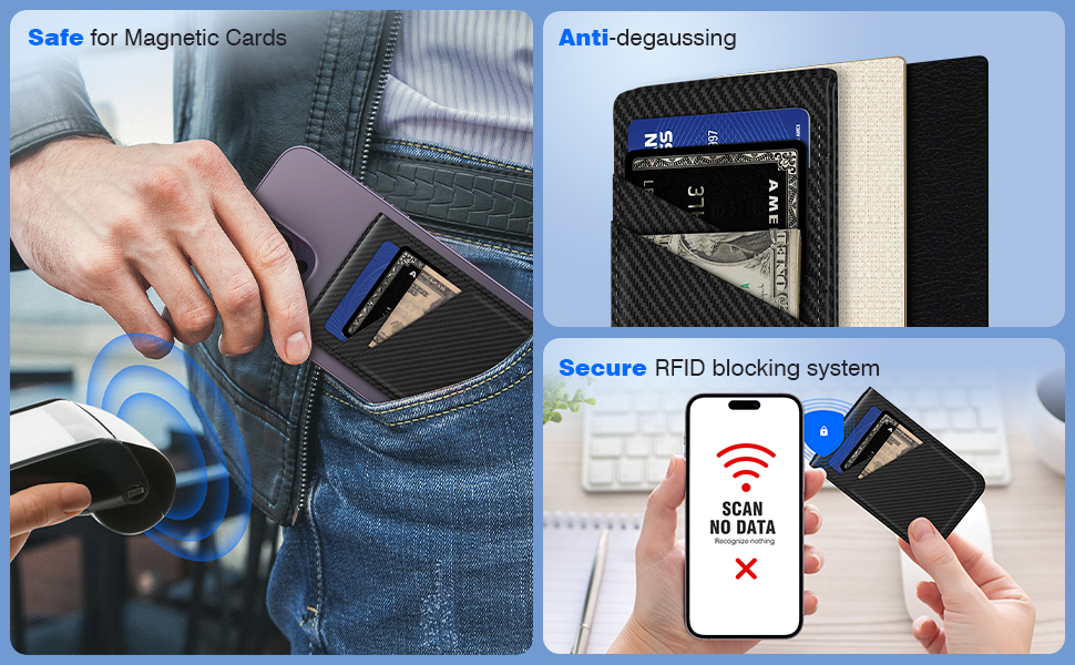 Amazon.com: TopMade 2-in-1 MagSafe Wallet with Adjustable Stand, Magnetic Wallet, 5 Card Slots ...