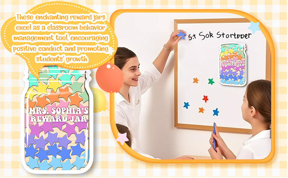 Amazon.com: Reward Jar, Classroom Reward Jar Magnetic, Reward Jars for ...