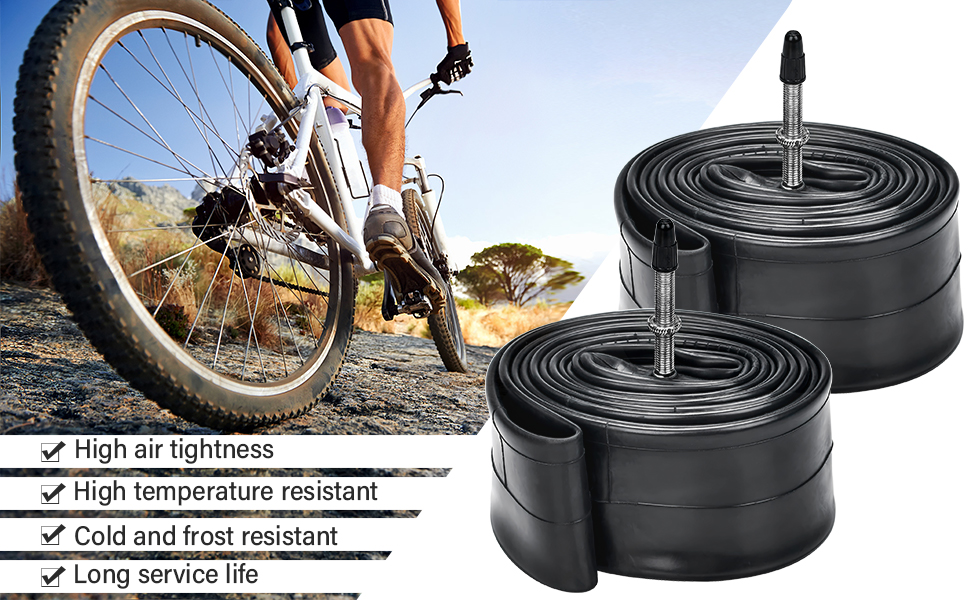 Amazon.com : BEAUGIREW 2 Pack 29" Bike Tubes 29x2.125/2.2/2.3/2.35/2.40 FV48mm Presta Valve 29 ...